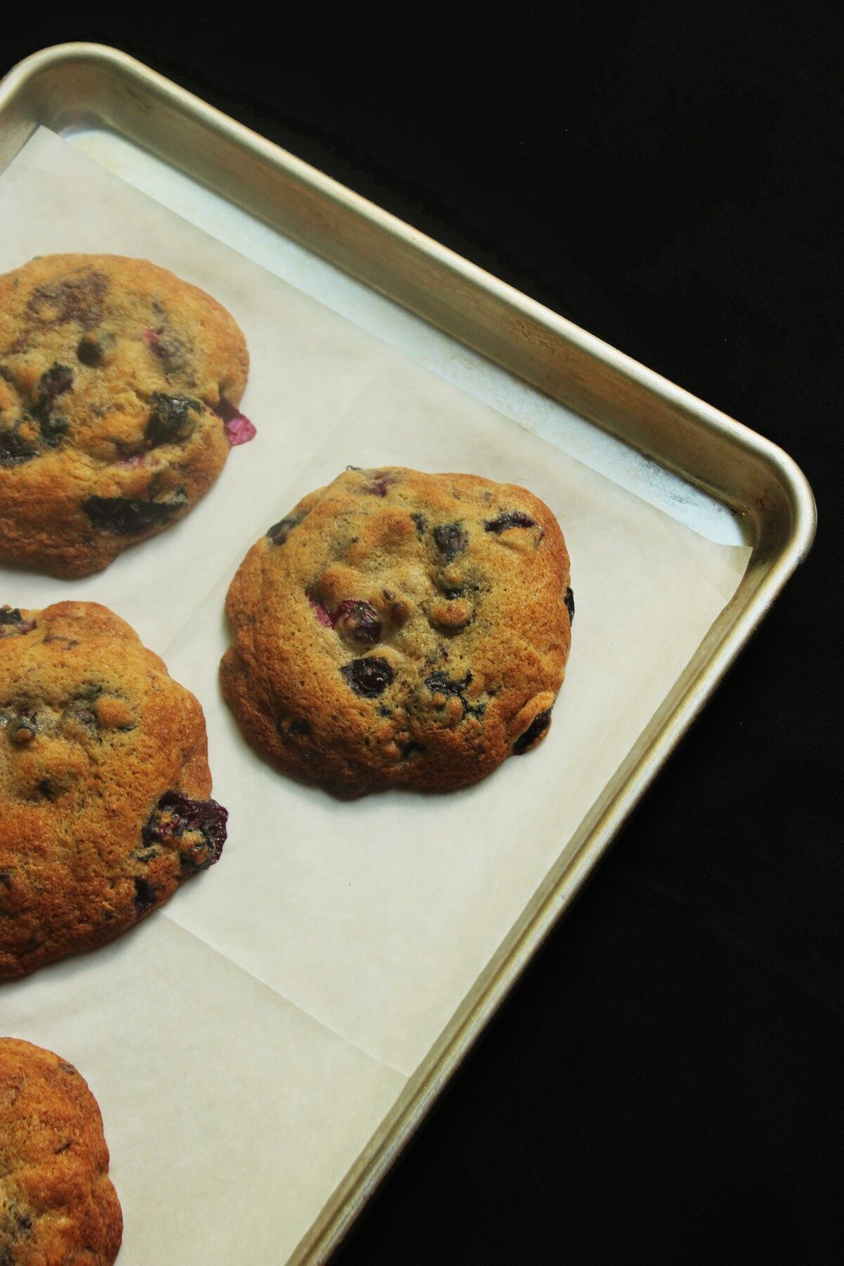 Blueberry Chocolate Chip Cookies - The Forked Ring